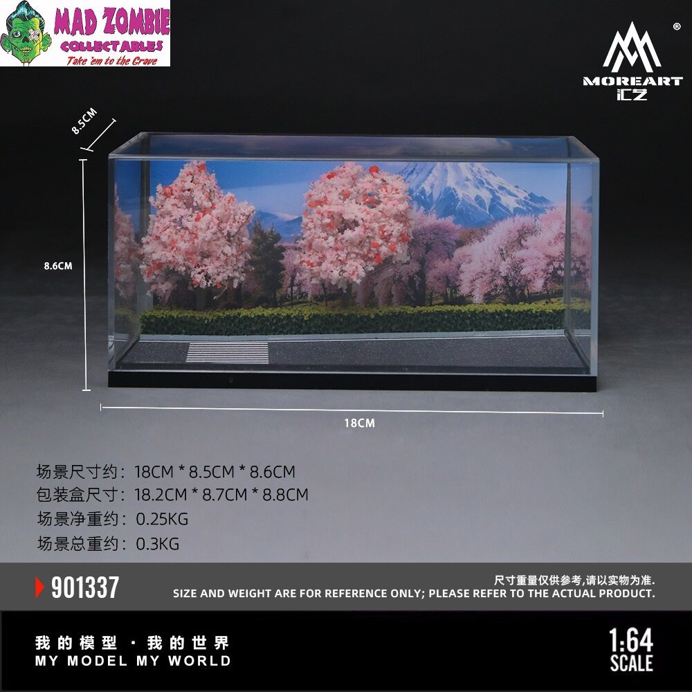 MoreArt 1/64 Fuji Cherry Blossom Scenery Scene Diorama